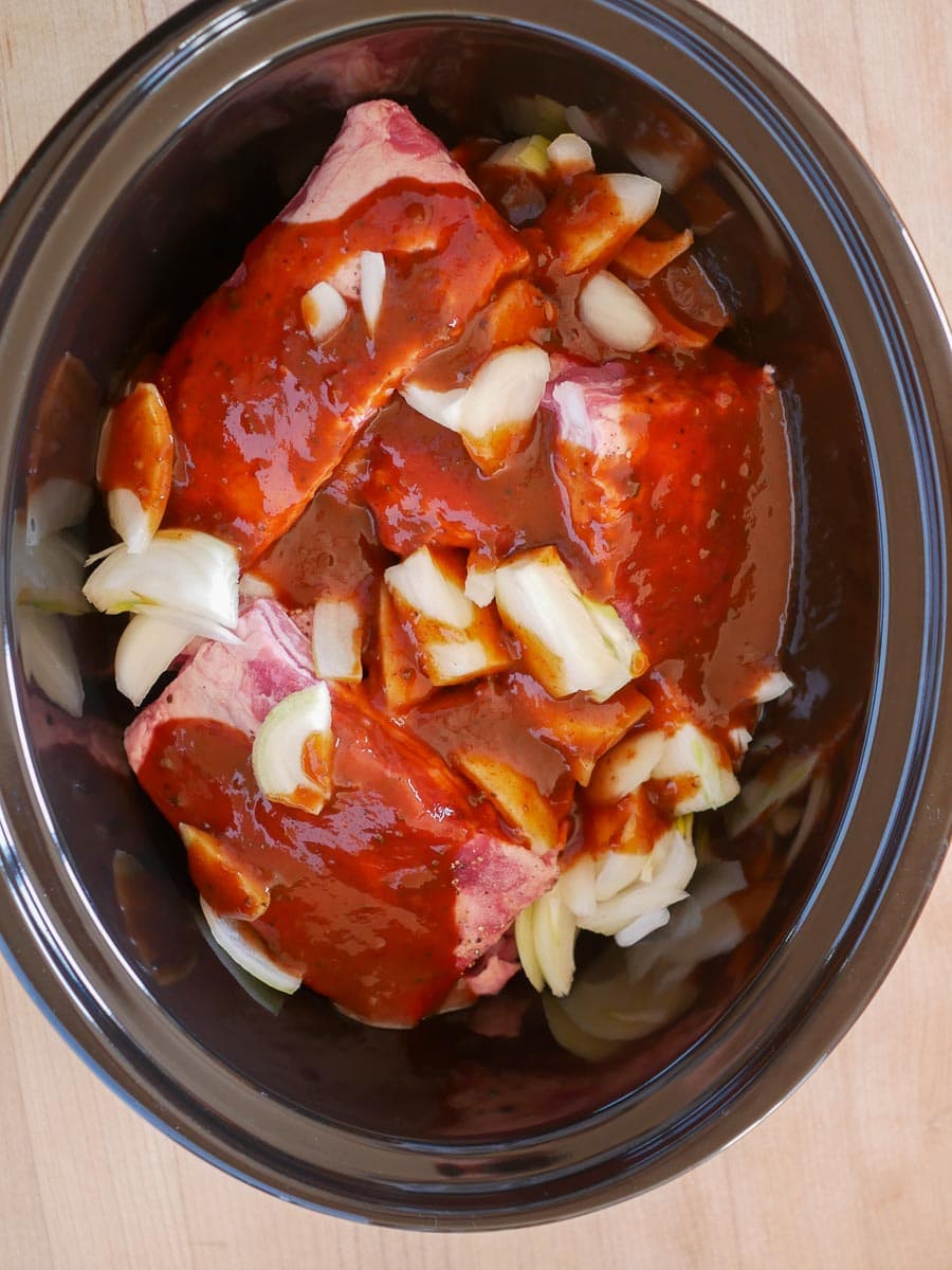 Slow Cooker BBQ Ribs - Upstate Ramblings