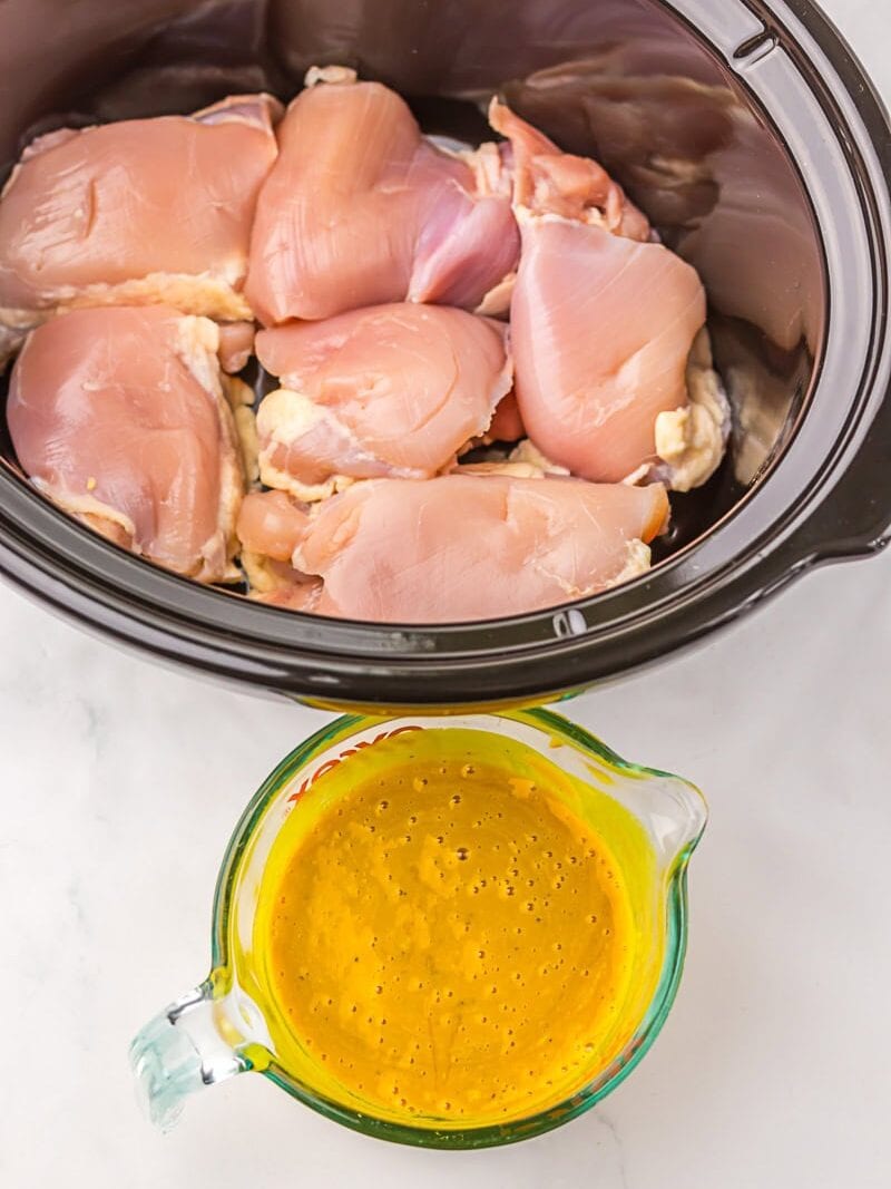 Slow Cooker Honey Mustard Chicken - Upstate Ramblings